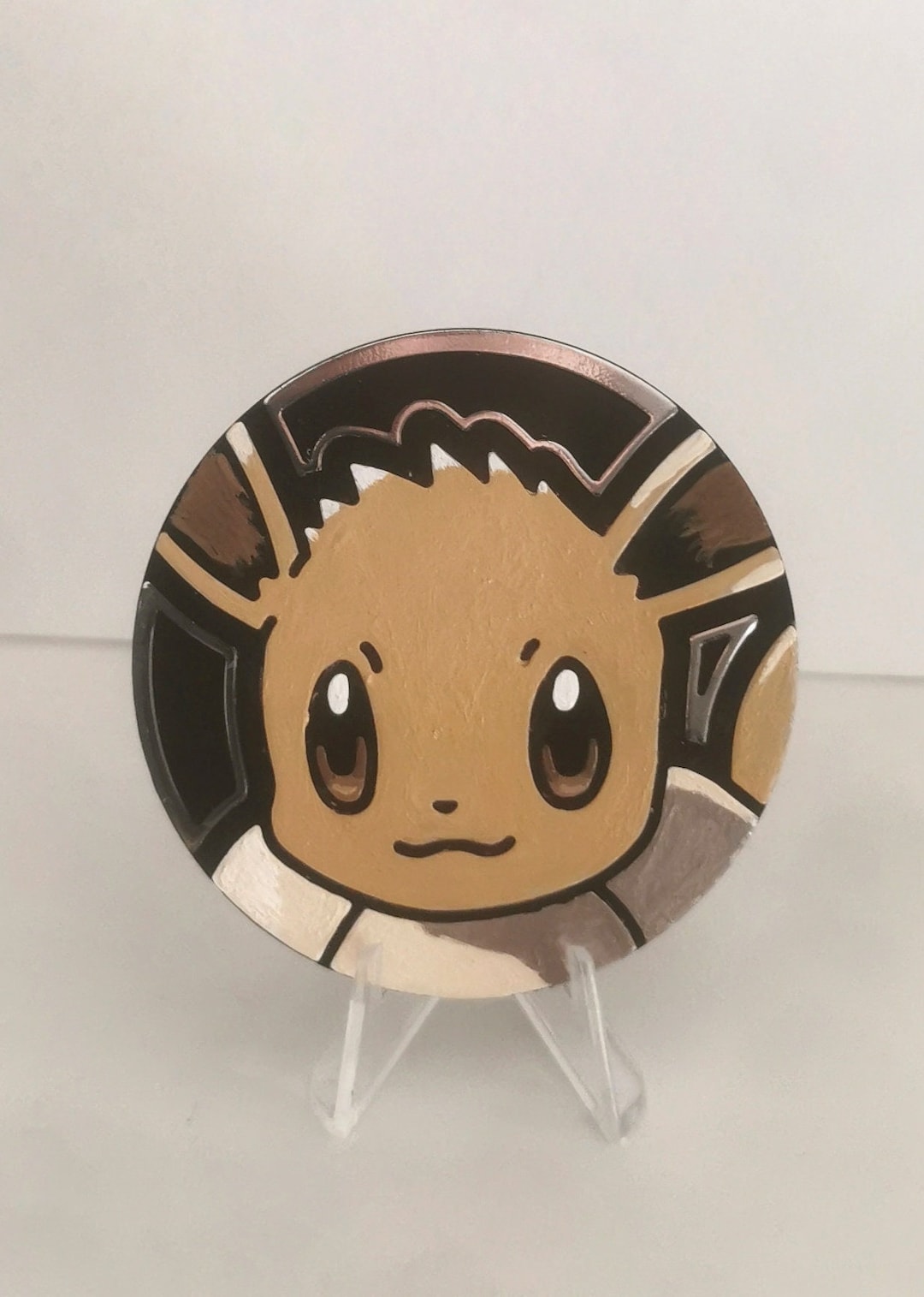Pokemon Eevee Painted Jumbo Flipping Coin - Etsy