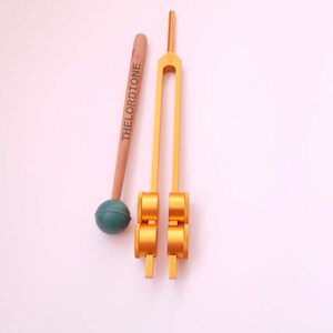 Candida 55hz Double Weighted Gold Colour Tuning Fork With Extra ...