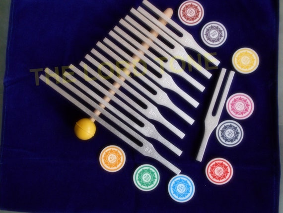Professional Set of 9 Tuning Fork With Love 528 Hz Tuning Fork | Etsy