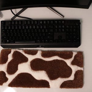 Brown Cow Print Keyboard Rug - Etsy