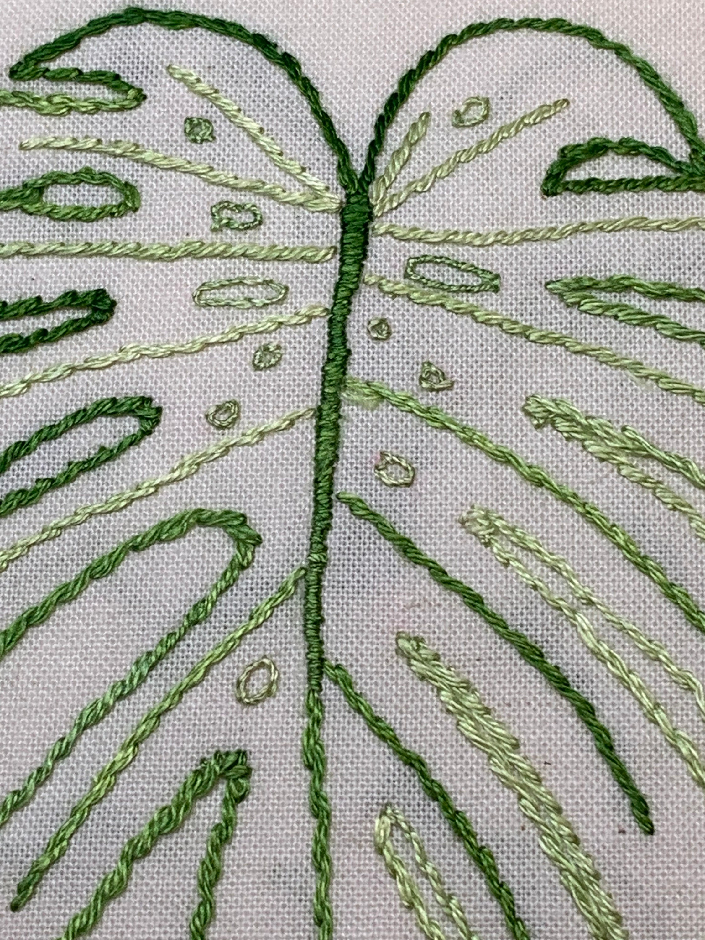 Stitch Your Own Monstera Magic! Hand Embroidery Leaf Pattern - Instant ...
