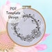 Daisy Chain Wreath Hand Embroidery Pattern - DIY Design - Etsy