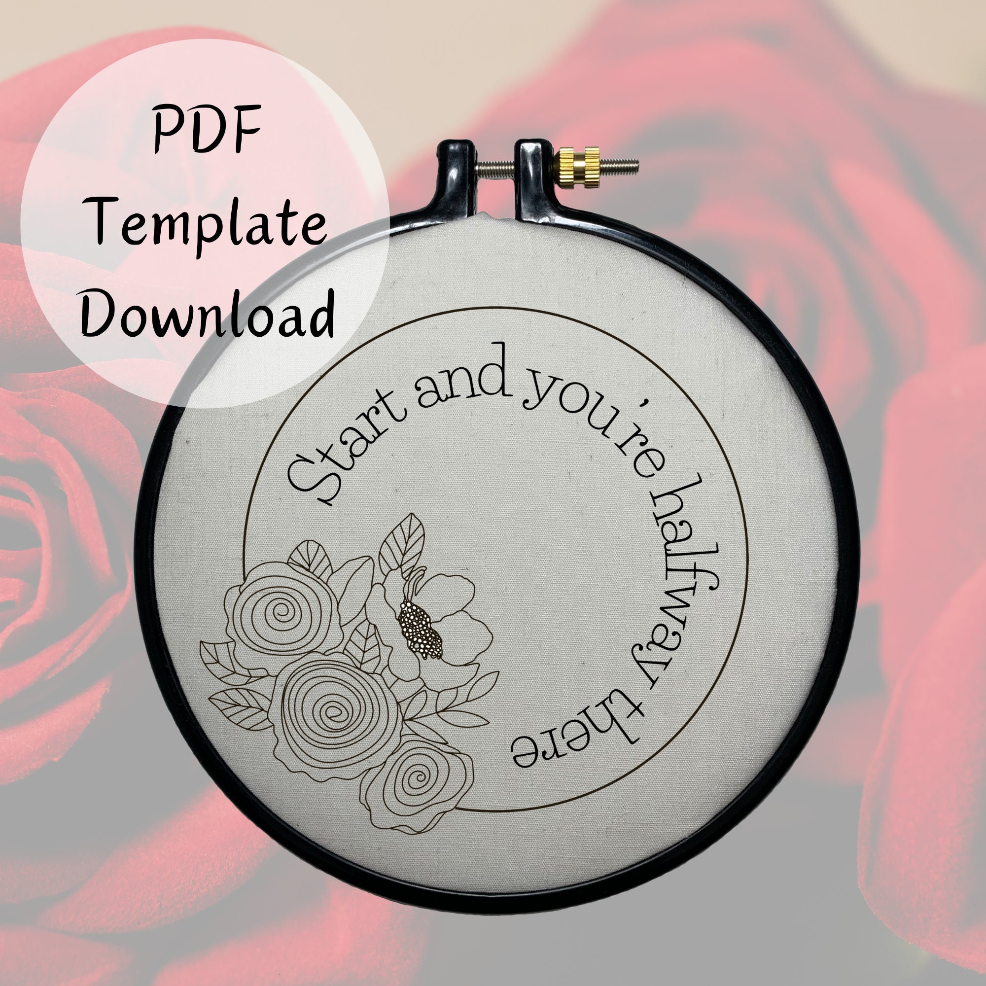 Uplifting Quote Hand Embroidery Pattern DIY Design - Etsy