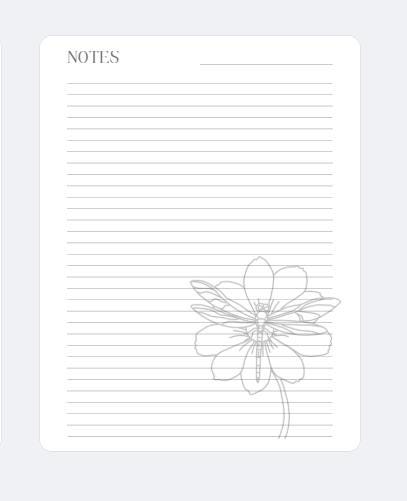 Printable Floral Notes Paper – 10 Designs, Lined Stationery With Unique ...
