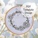 Daisy Chain Wreath Hand Embroidery Pattern - DIY Design - Etsy
