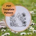 Easter Bunny Hoop Art - Hand Embroidery PDF Pattern - Etsy
