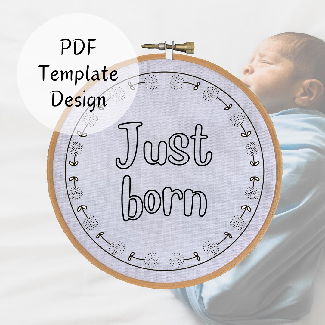 Puffball Baby Photo Props Hand Embroidery Designs - DIY Project - Etsy