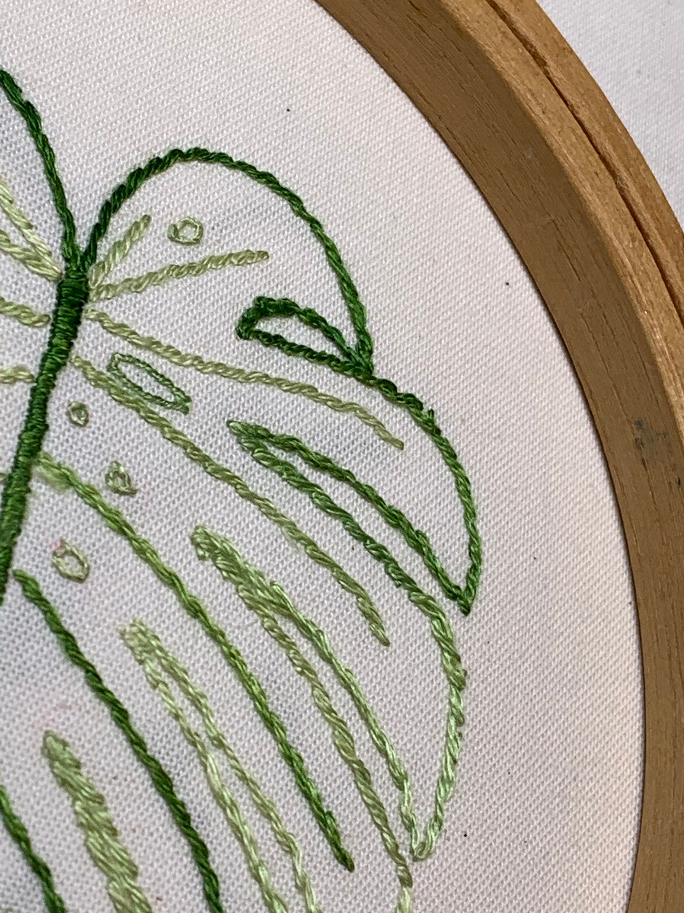 Stitch Your Own Monstera Magic! Hand Embroidery Leaf Pattern - Instant ...