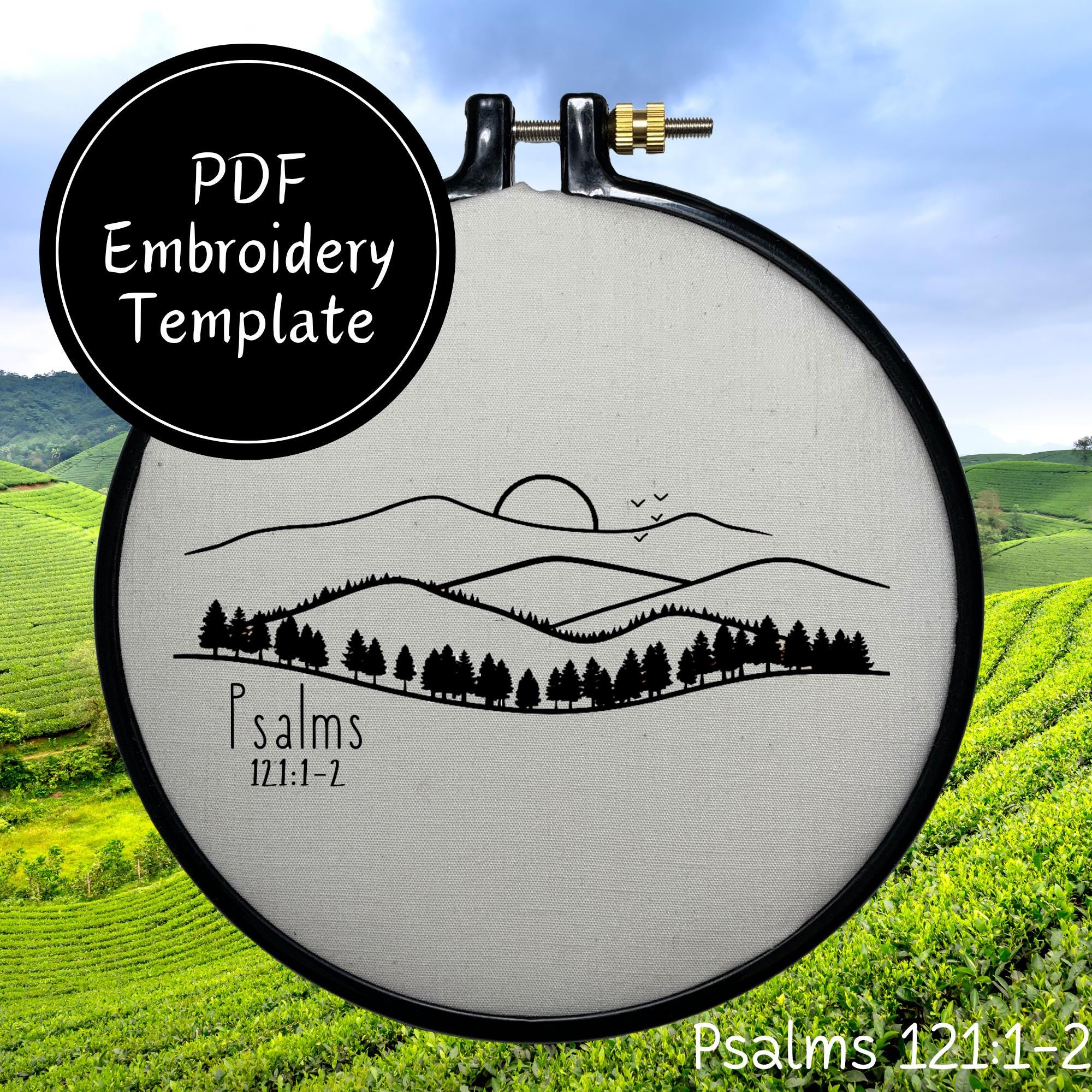 Scripture Christian Hand Embroidery Pattern DIY Embroidery - Etsy