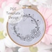 Daisy Chain Wreath Hand Embroidery Pattern DIY Design - Etsy