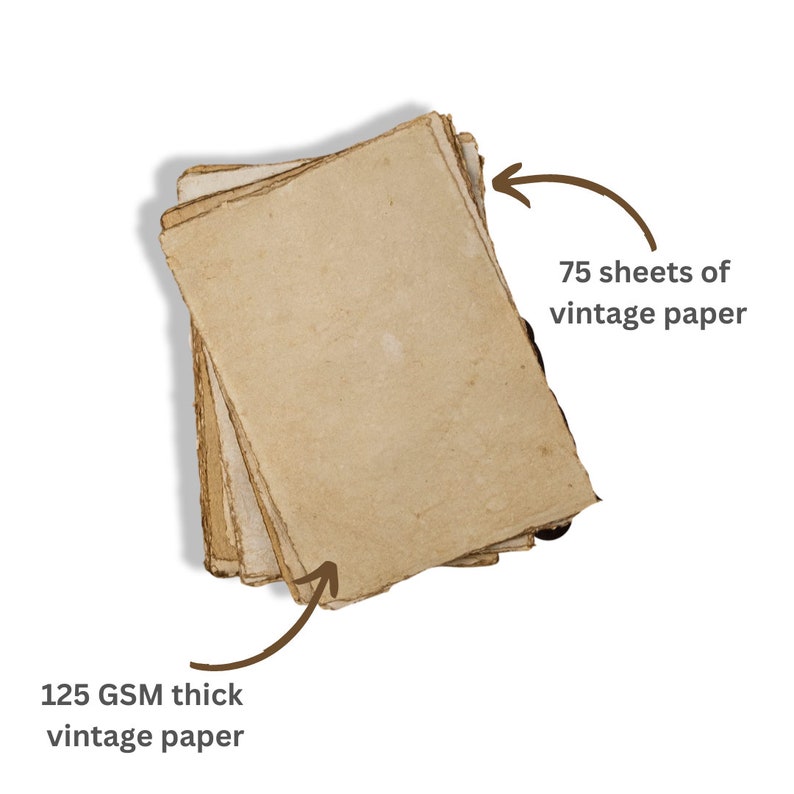 A4 Antique Paper 75 Sheets Leakproof Paper Antique - Etsy