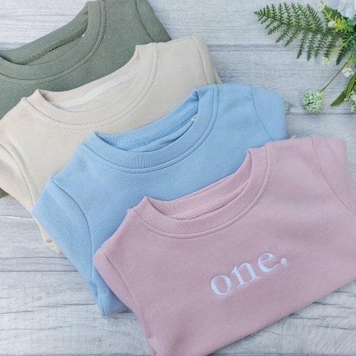 Personalised Birthday Jumper Embroidered 1st Birthday Top - Etsy