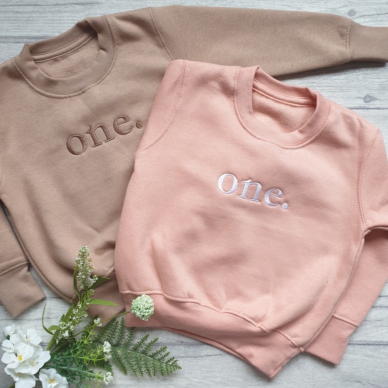 Personalised Birthday Jumper Embroidered 1st Birthday Top | Etsy