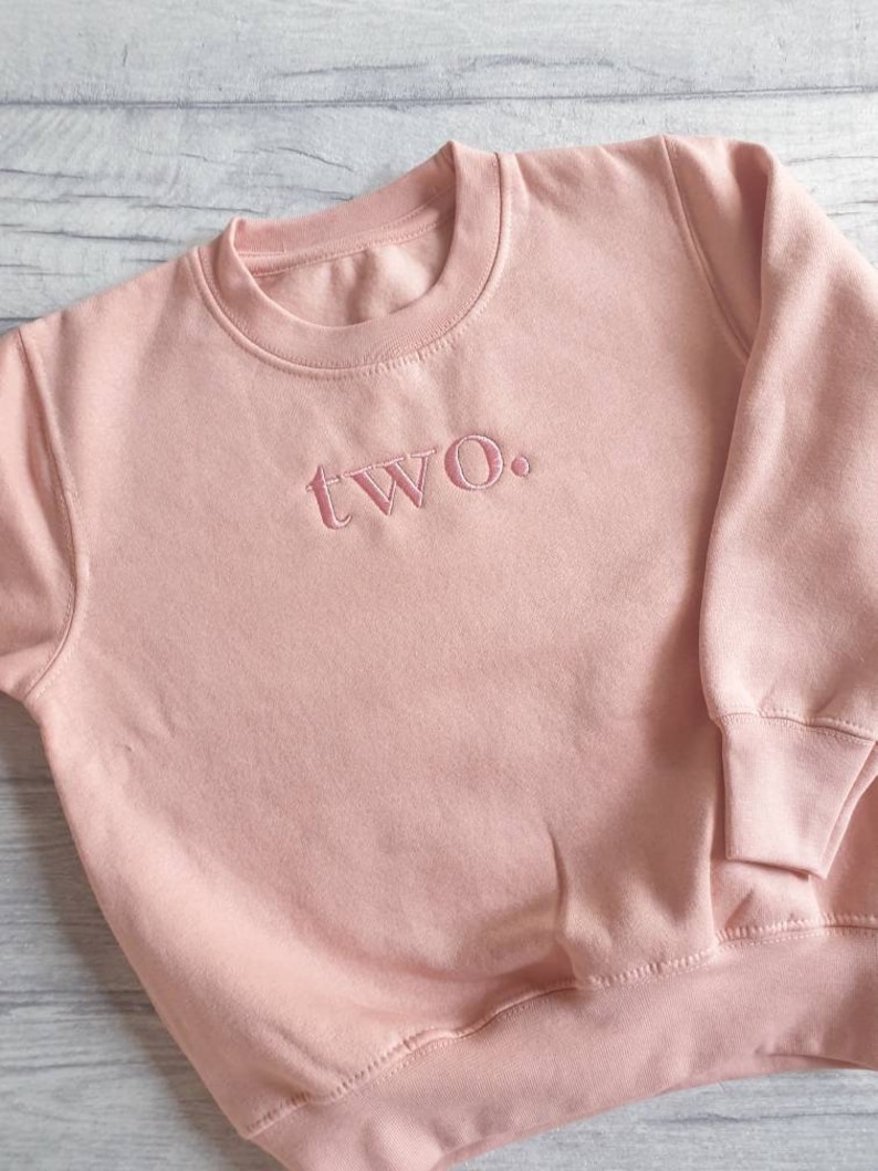 Personalised Birthday Jumper Embroidered 1st Birthday Top | Etsy