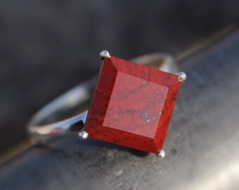 Red Jasper Ring | Etsy