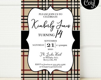 Teenage Party Invite - Etsy