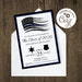 Academy Police Graduation Invitation Template, Print Your Own, Blue ...