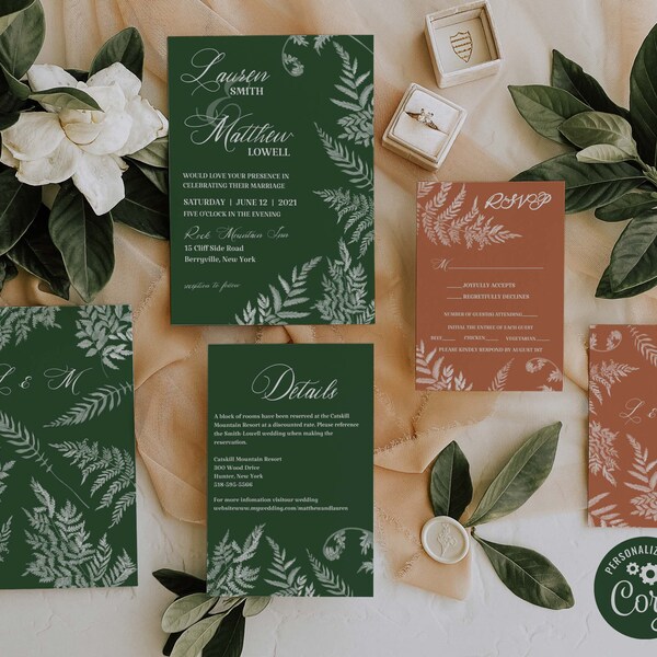 Forest Wedding Invitation - Etsy