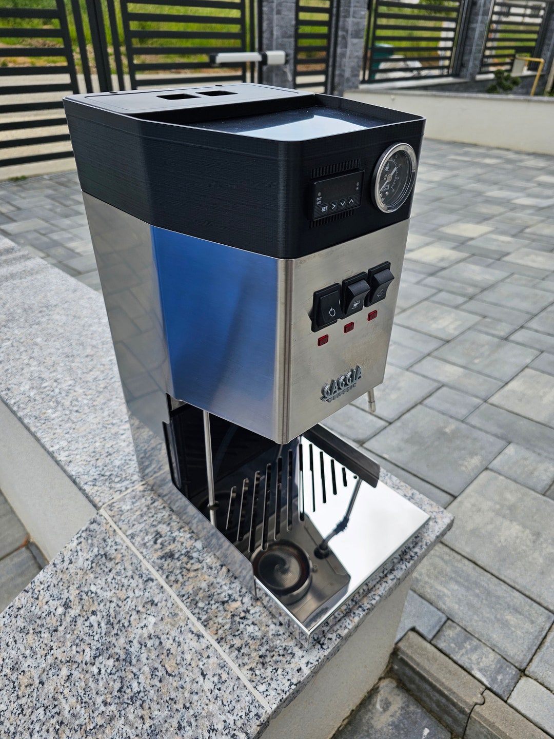 Extended Slim Low Profile Drip Tray for Gaggia Classic / Pro 2019 / Evo 2023 Stainless Steel ...