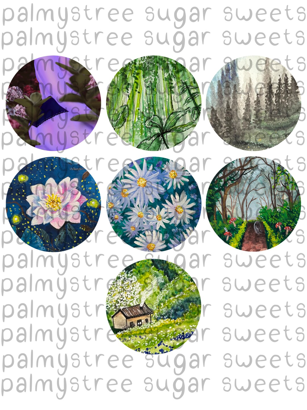 The Atelier: Nature Inspired Sticker Set - Etsy
