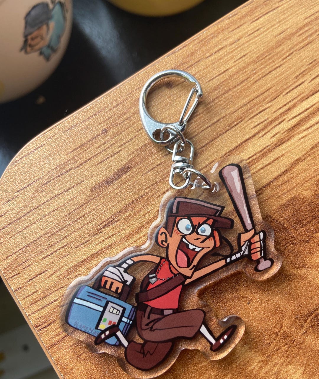 Team Fortress 2 Scout Keychain: Double-sided Resin & Acrylic - Etsy