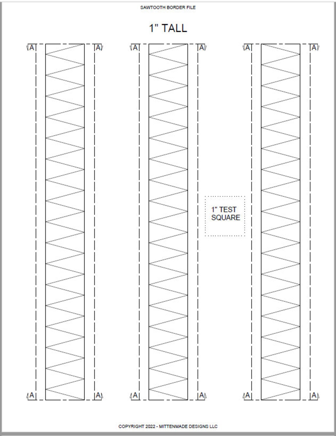 FPP - Sawtooth Border - Foundation Paper Piecing - PDF - Print at Home ...