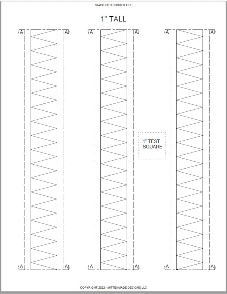 FPP - Sawtooth Border - Foundation Paper Piecing - PDF - Print at Home ...