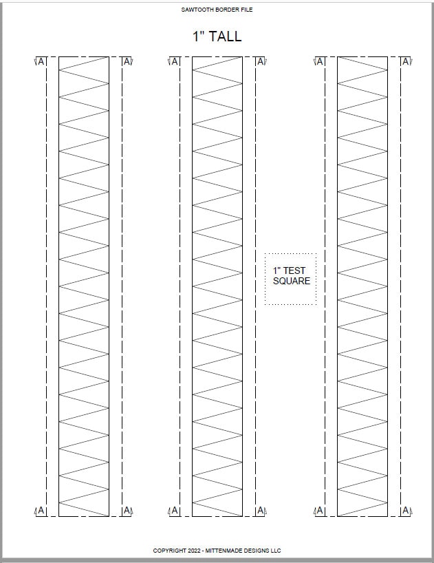FPP - Sawtooth Border - Foundation Paper Piecing - PDF - Print at Home ...