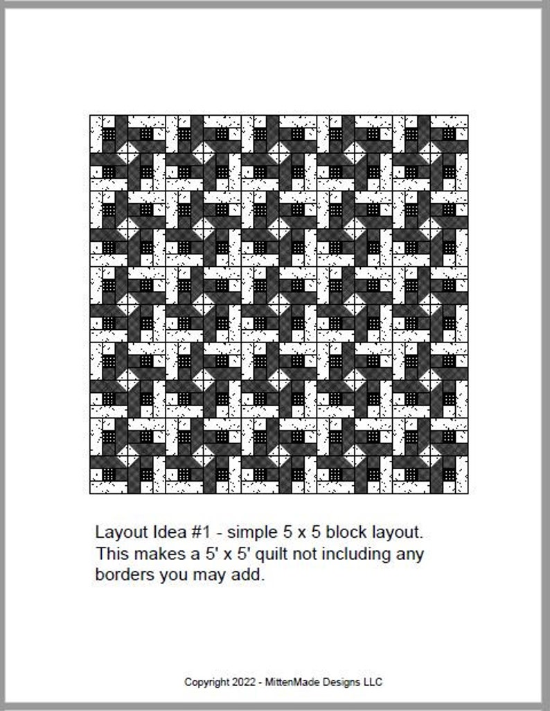 FPP Pattern - Super Easy Foundation Paper Piecing - Whirlygig Pattern ...