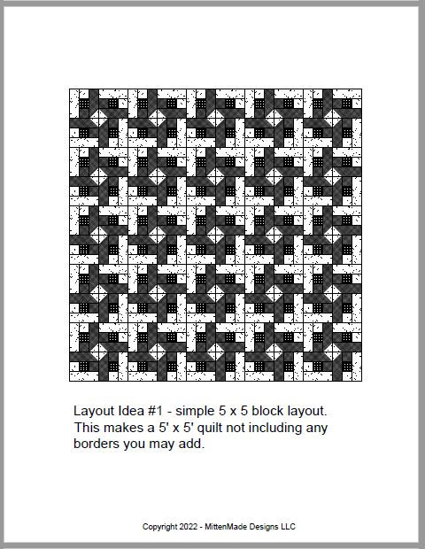 FPP Pattern - Super Easy Foundation Paper Piecing - Whirlygig Pattern ...