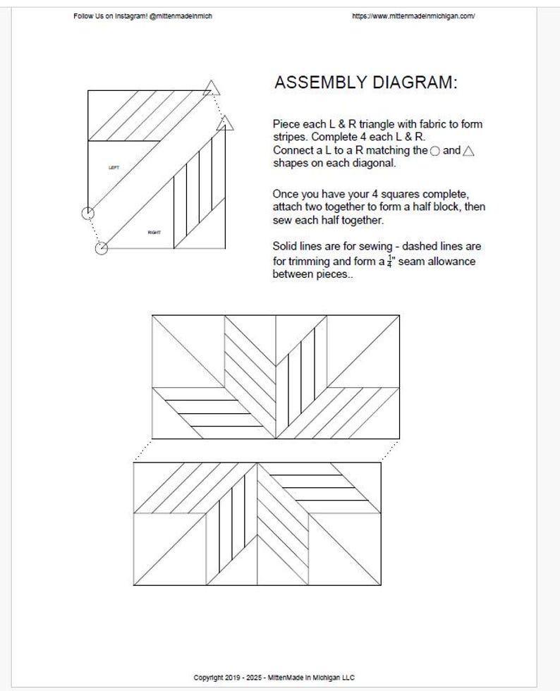 FPP Pattern - 5 Types of 8-point Stars - Foundation Paper Piecing - 4 ...