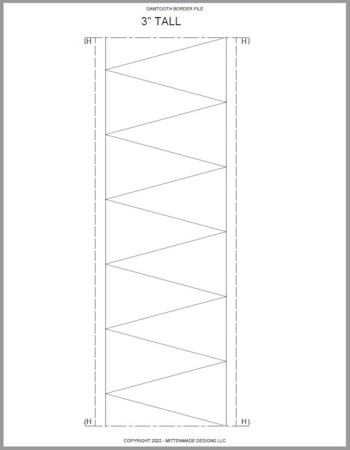 FPP - Sawtooth Border - Foundation Paper Piecing - PDF - Print at Home ...