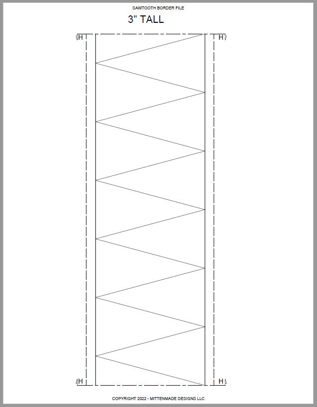 FPP - Sawtooth Border - Foundation Paper Piecing - PDF - Print at Home ...
