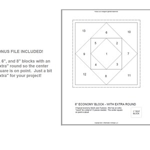 FPP - Economy Block (square-in-a-square) - Three Sizes (8-6-4") + BONUS ...