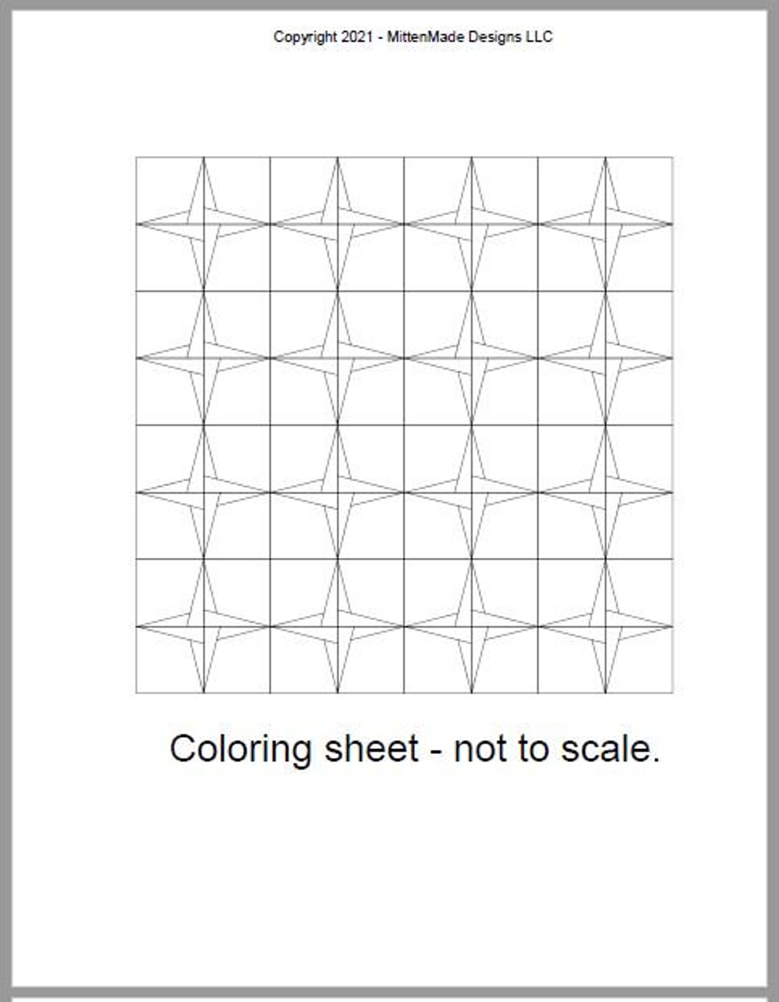 FPP Print Your Own Atomic Star Block 6 12 14 & 16 Inch - Etsy