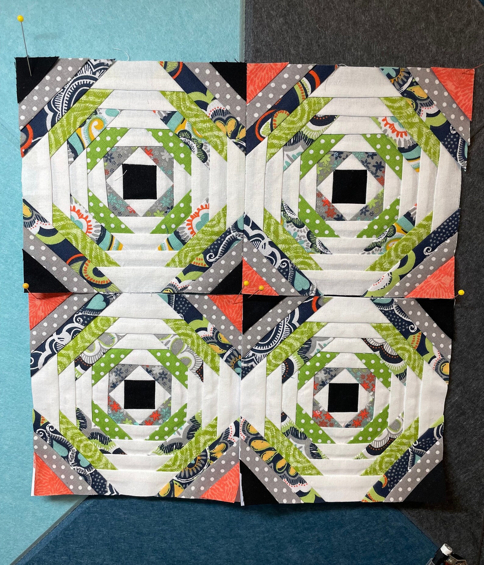 FPP - Print Your Own - 6" Pineapple Block - Foundation Paper Piecing - Etsy