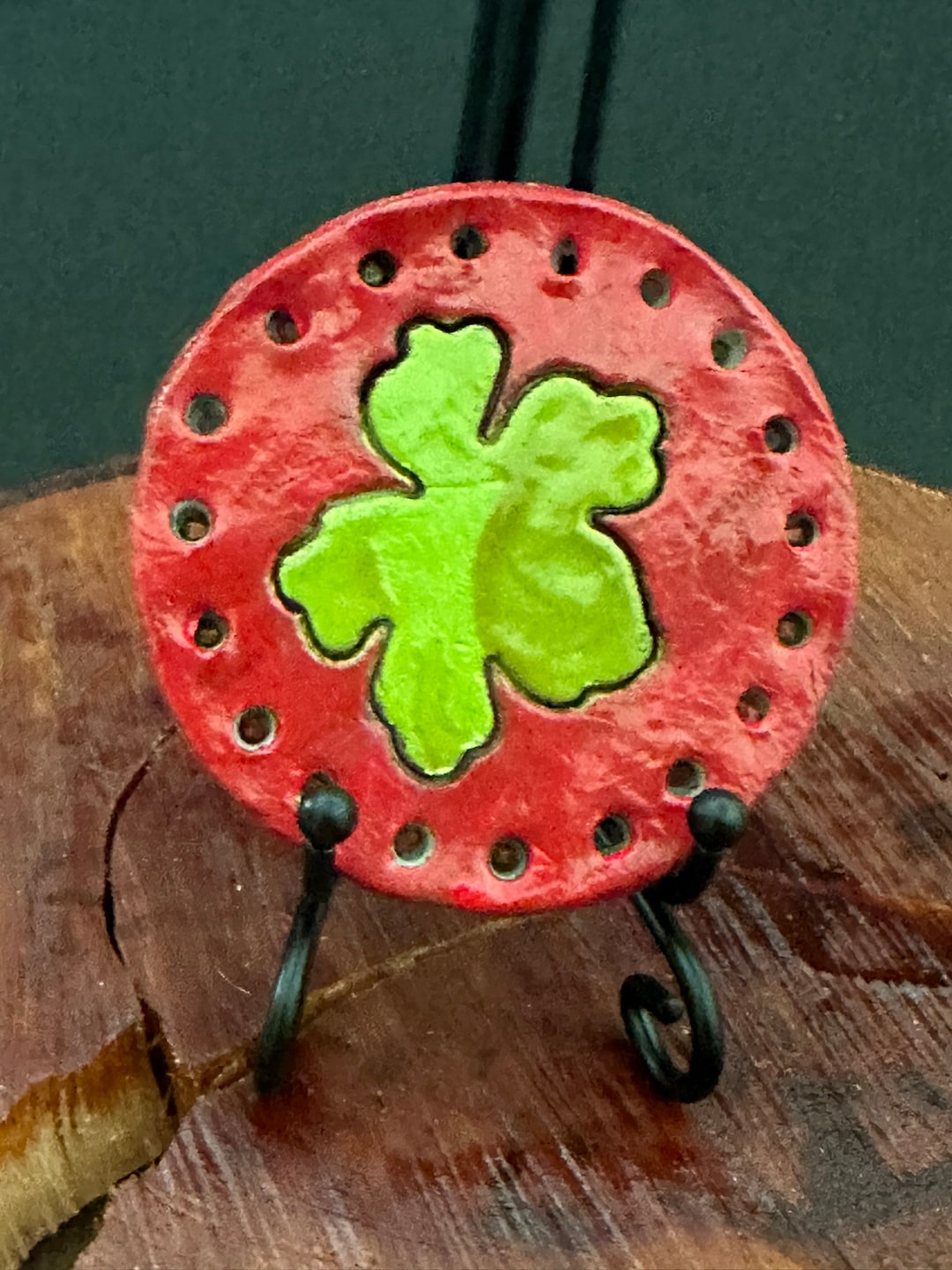 Hand Made Green Clover Pine Needle/straw Basket Centerpiece - Etsy