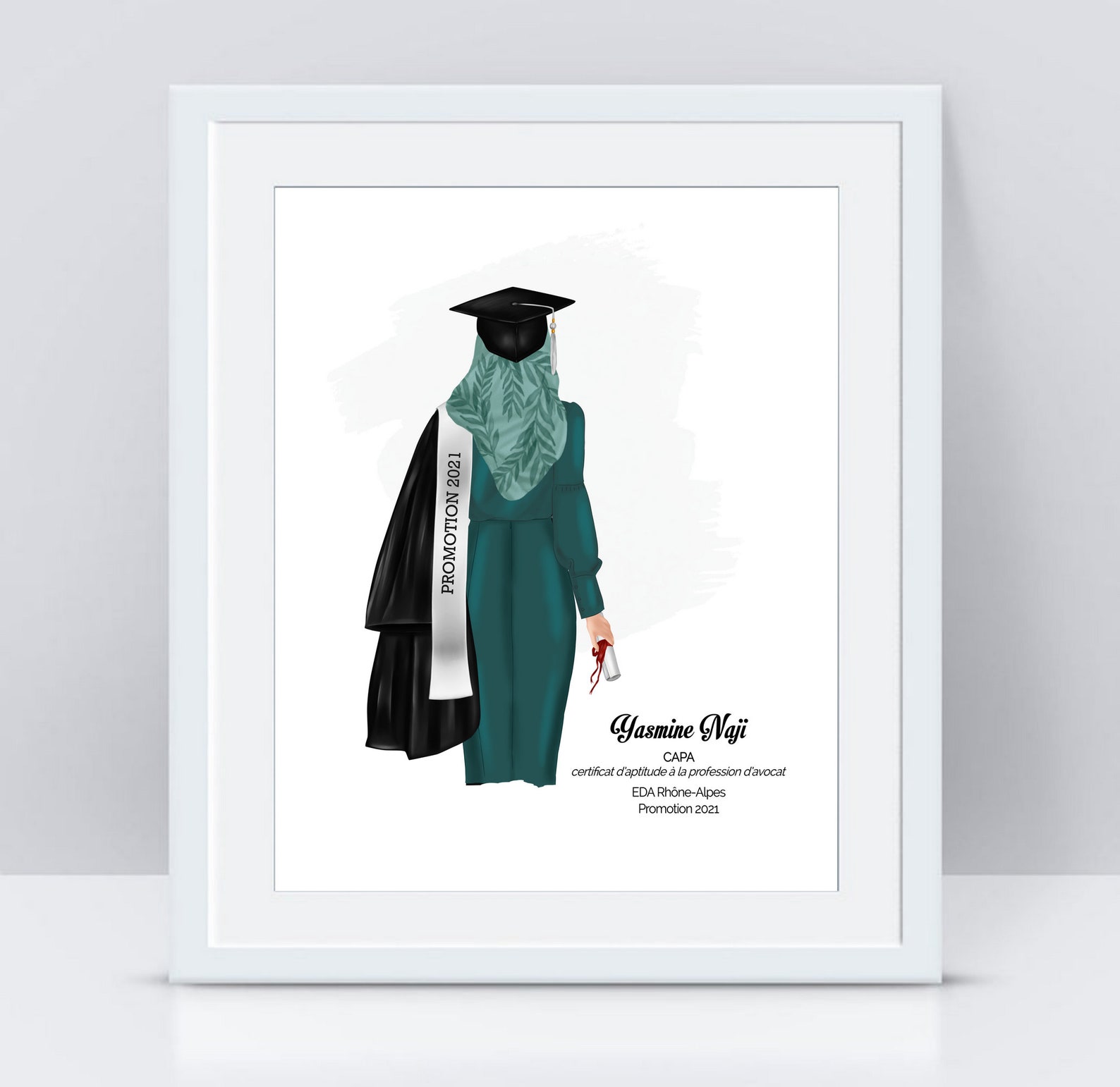 Personalized Islamic Graduation Print Muslim Graduation Gift - Etsy