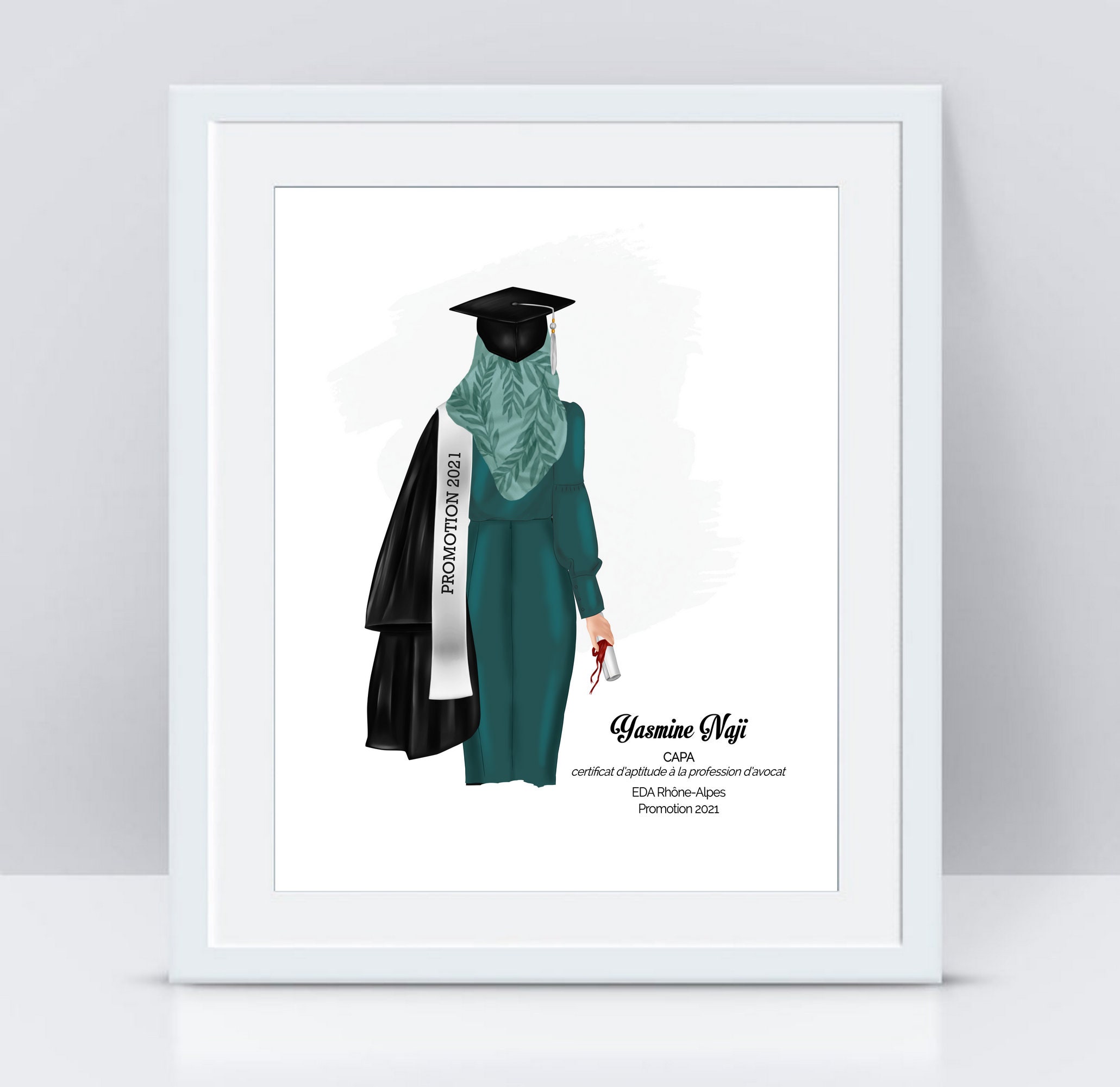 Personalized Islamic Graduation Print Muslim Graduation Gift - Etsy