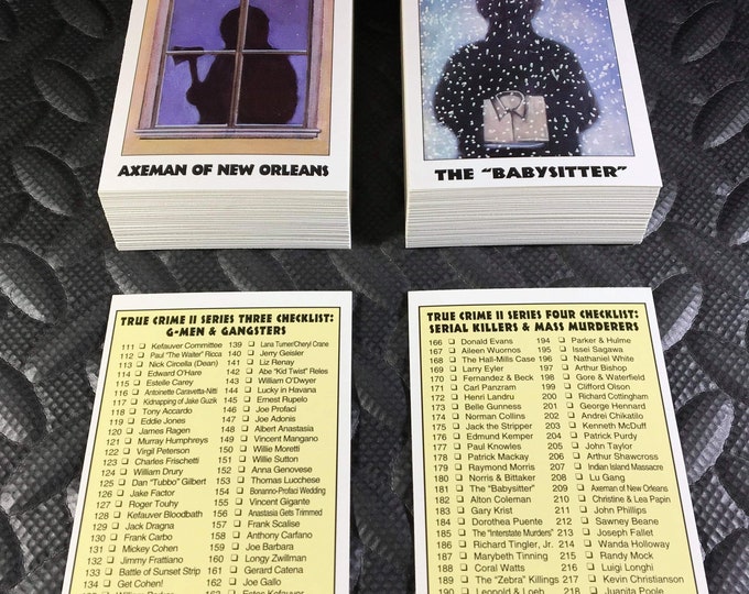 1992 True Crime Series 2 110 Card Set - Etsy