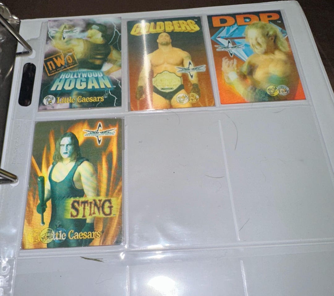 WCW Nitro Little Cesar’s 3d Card Set Still in Wrappers - Etsy