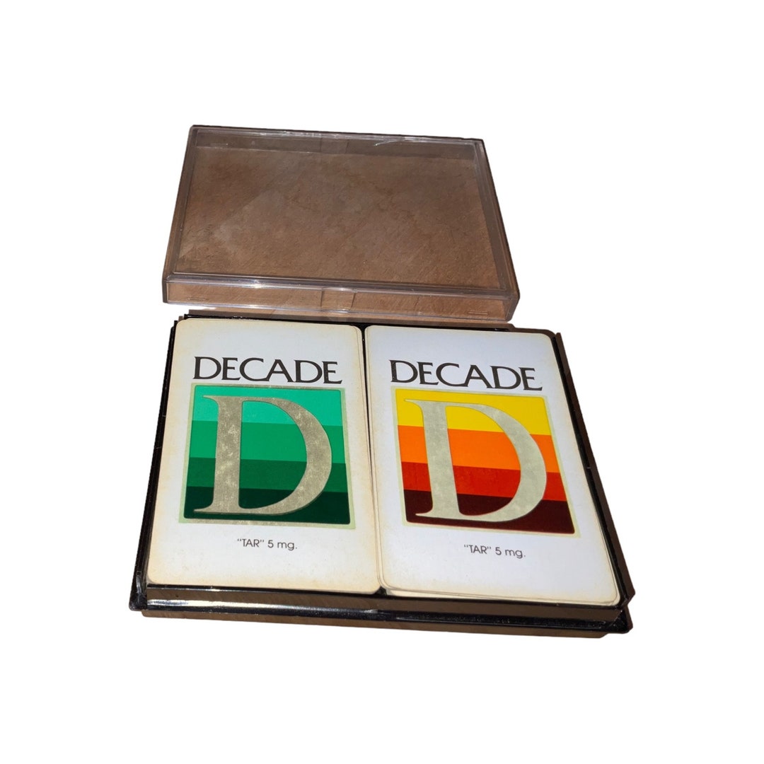 2 Decks Big D Decade Cigarettes Playing Cards Plastic Case - Etsy