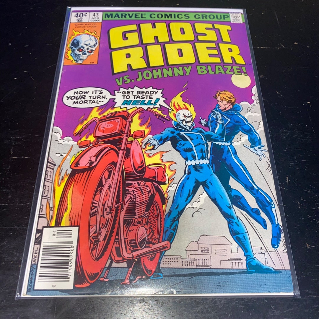Marvel Comic Book Ghost Rider Vs. Johnny Blaze Issue 43 Apr 02900 1980 ...