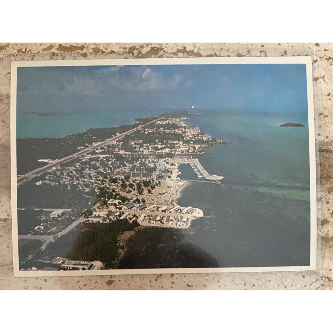 Vintage Key Largo Florida Keys Aerial View Postcard - Etsy