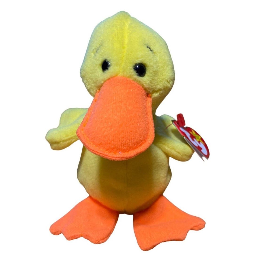 Ty Beanie Baby Quackers Plush Duck Toy With Tag - Etsy