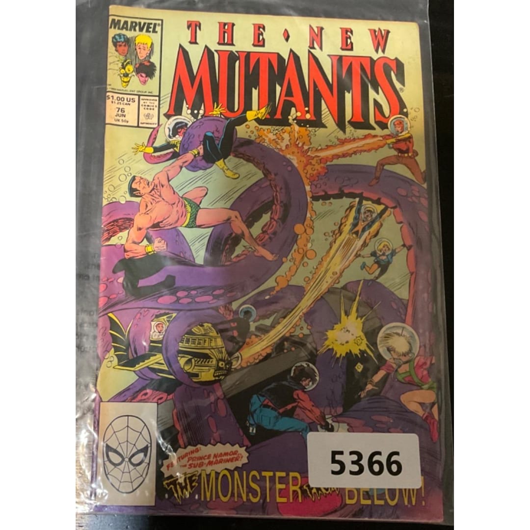 Marvel the New Mutants #76 June Comic Book the Monster From Below - Etsy
