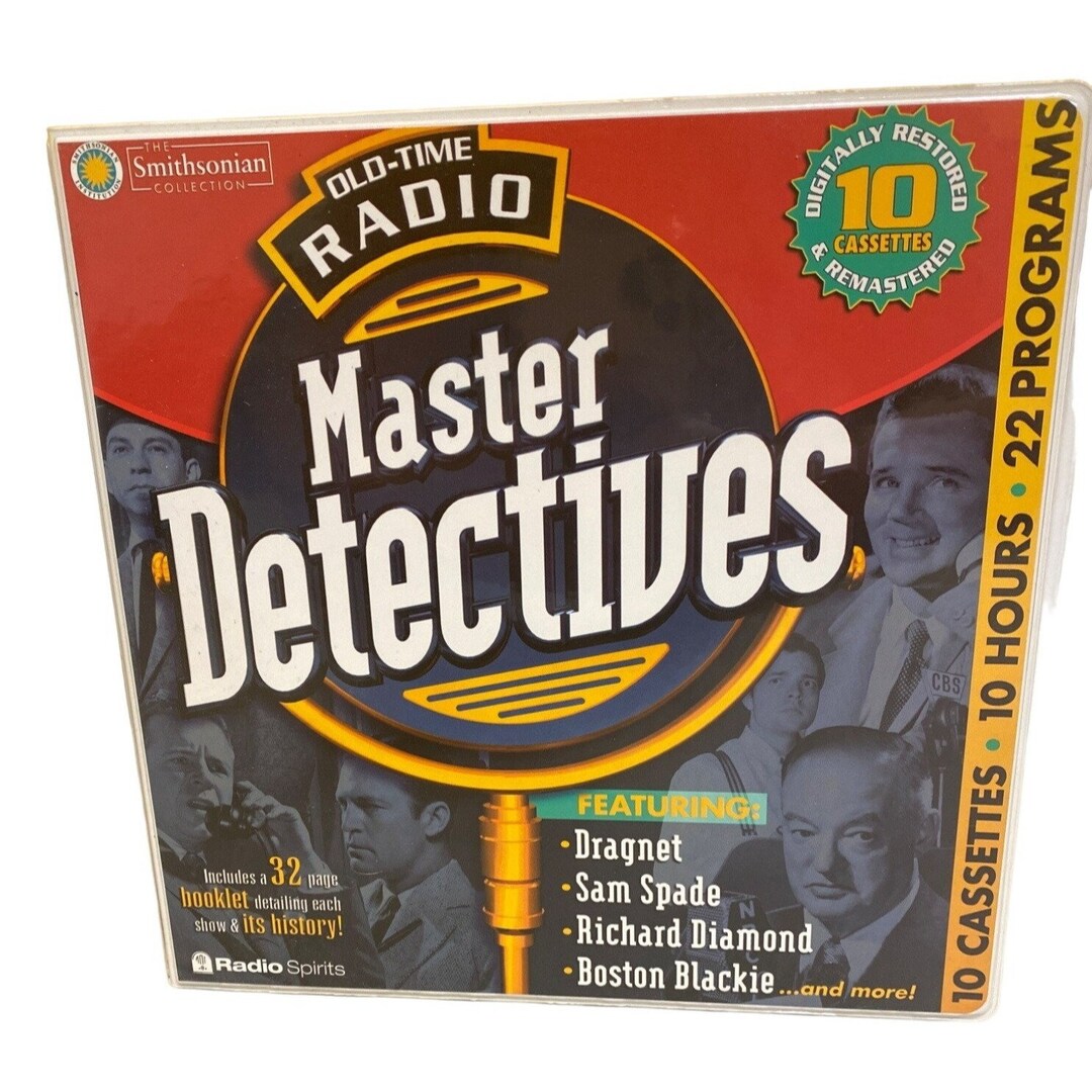 Smithsonian Master Detectives 10 Cassettes 22 Programs Booklet History ...