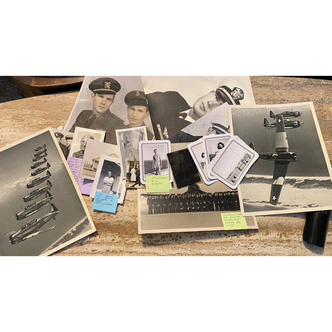 WWII Naval Aviation Memorabilia Collection Photographs & Cards NAS ...