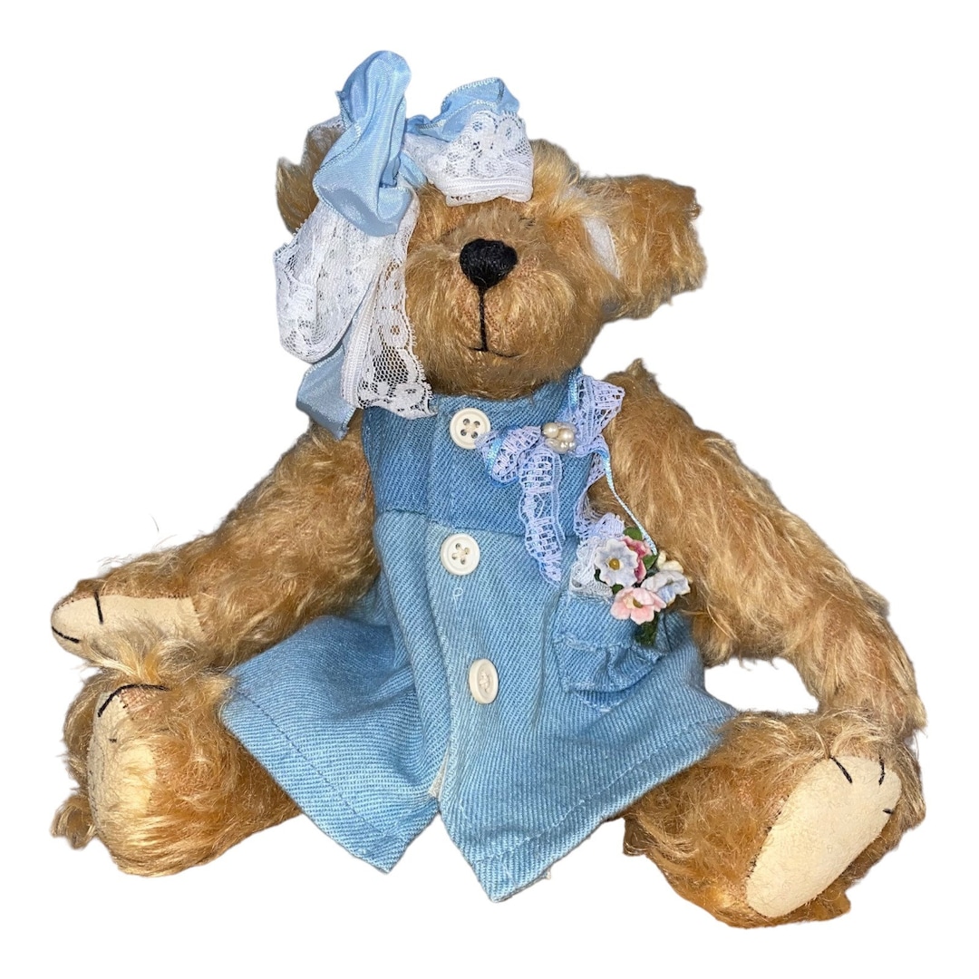 Sweet Bonnie Teddy Bear Handmade Mohair Debi Ortega Jointed Collectable ...