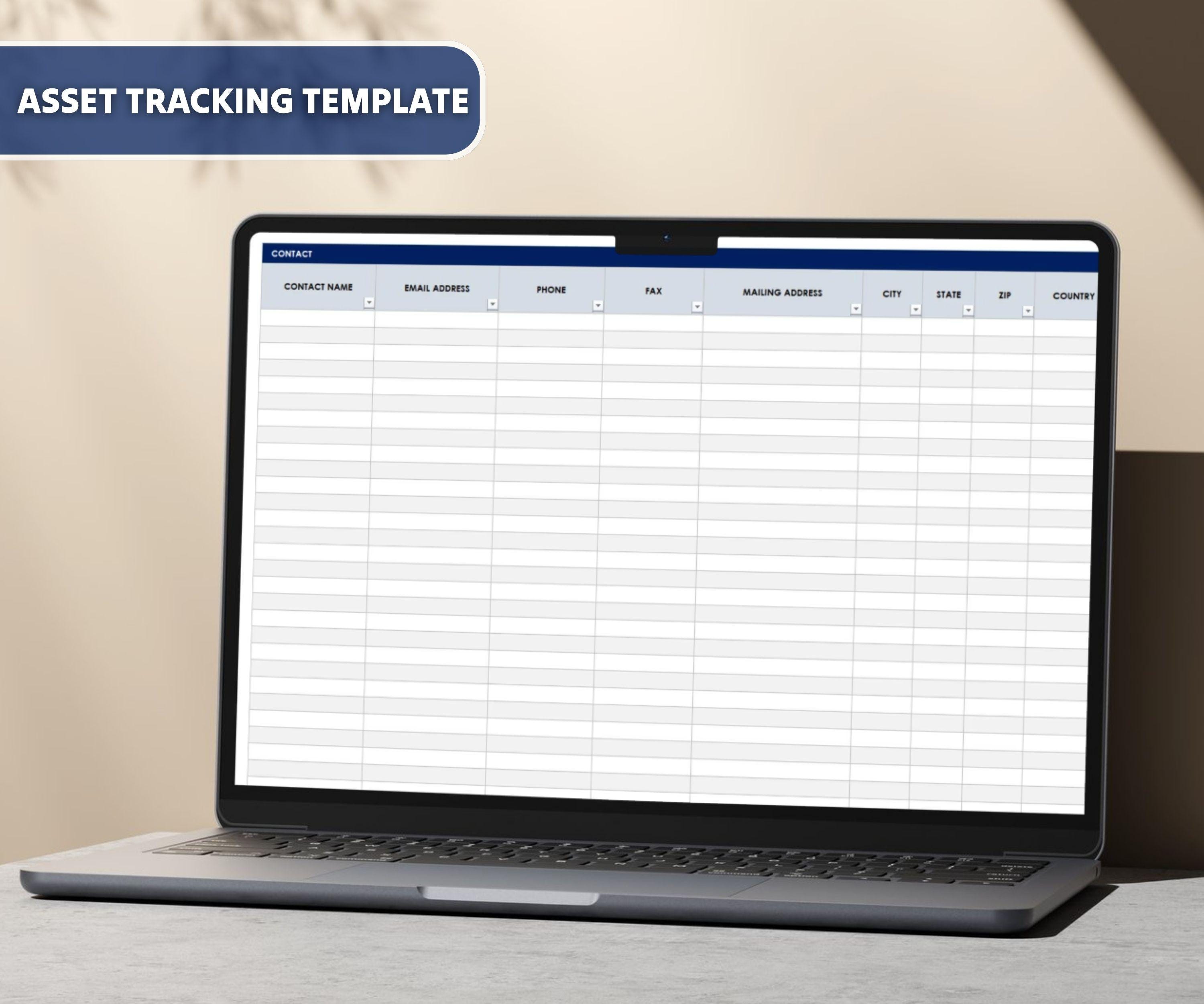 Asset Tracking Template Excel Google Sheets Asset Tracker Spreadsheet ...